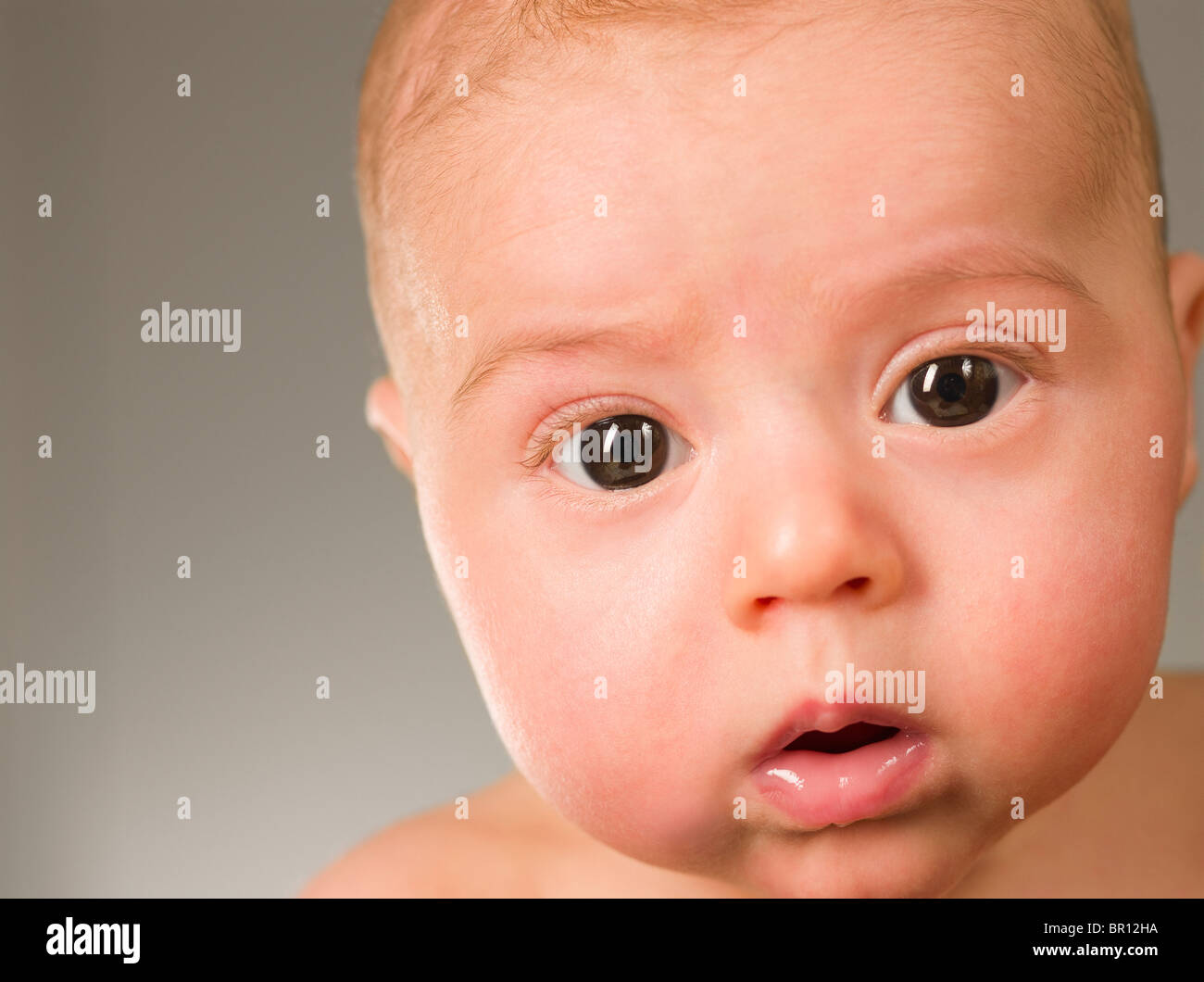 Curious mixed race newborn baby Stock Photo - Alamy