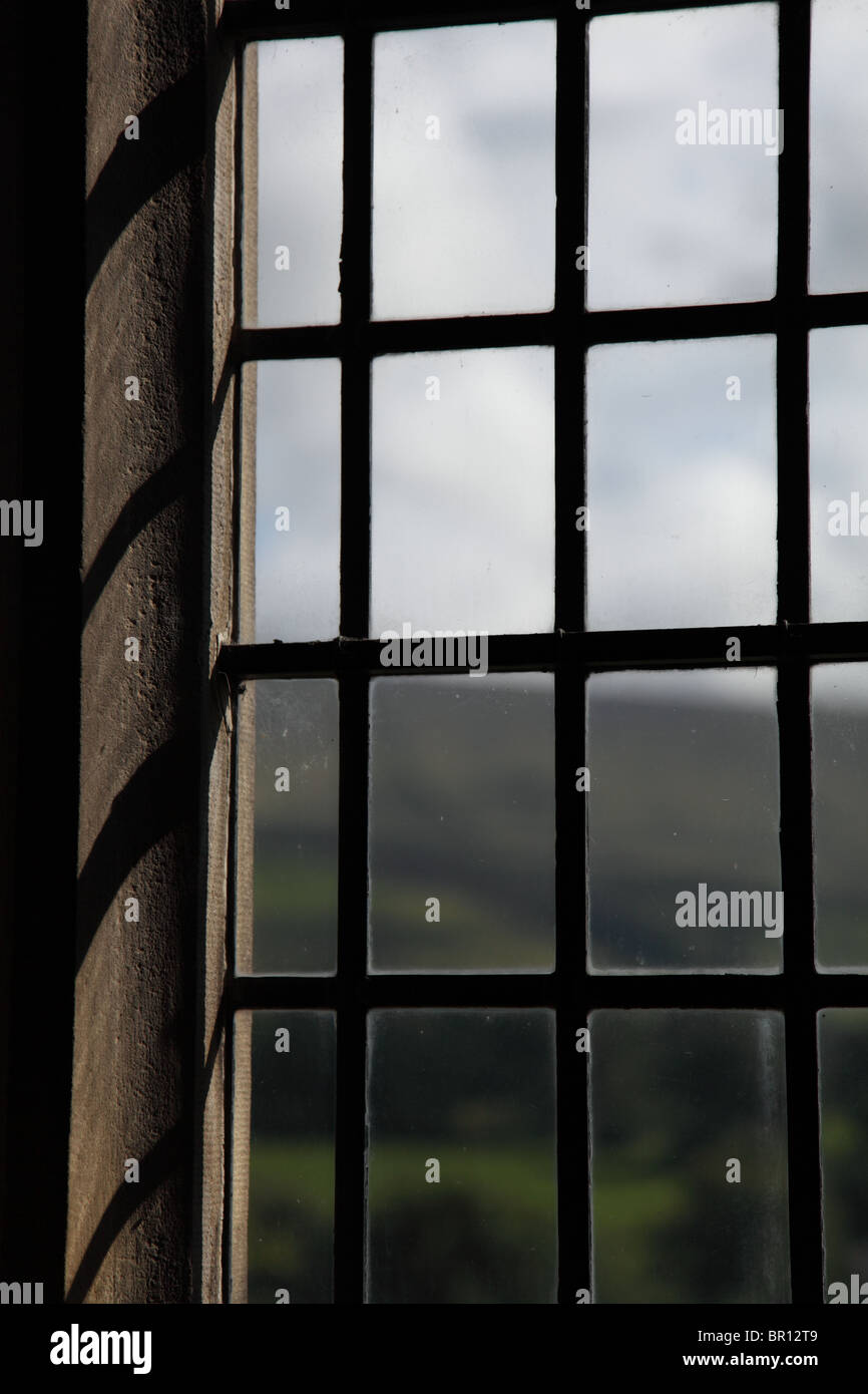 Leaded ancient window Stock Photo - Alamy