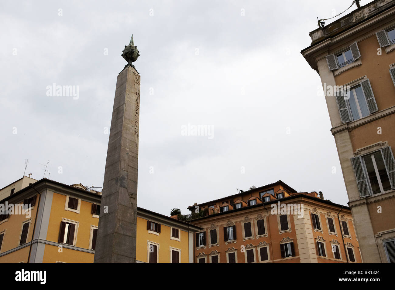 One of Rome's obelisks outside Palazzo Montecitorio, Italy Stock Photo ...