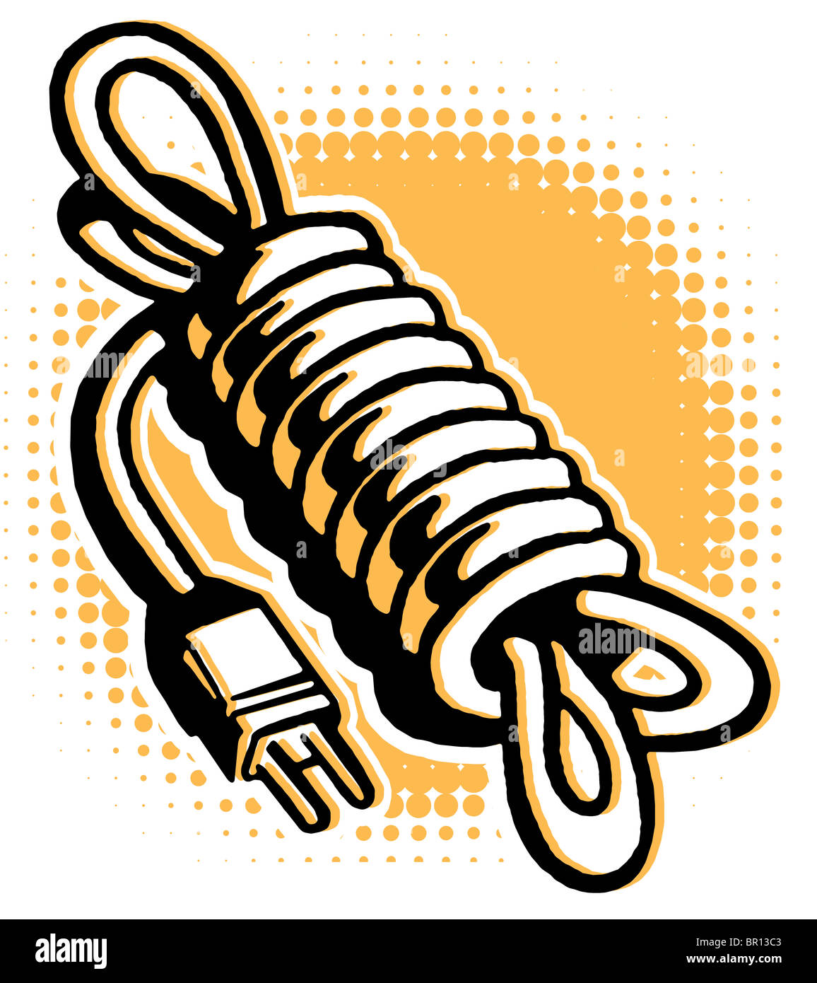 A wrapped cable Stock Photo - Alamy