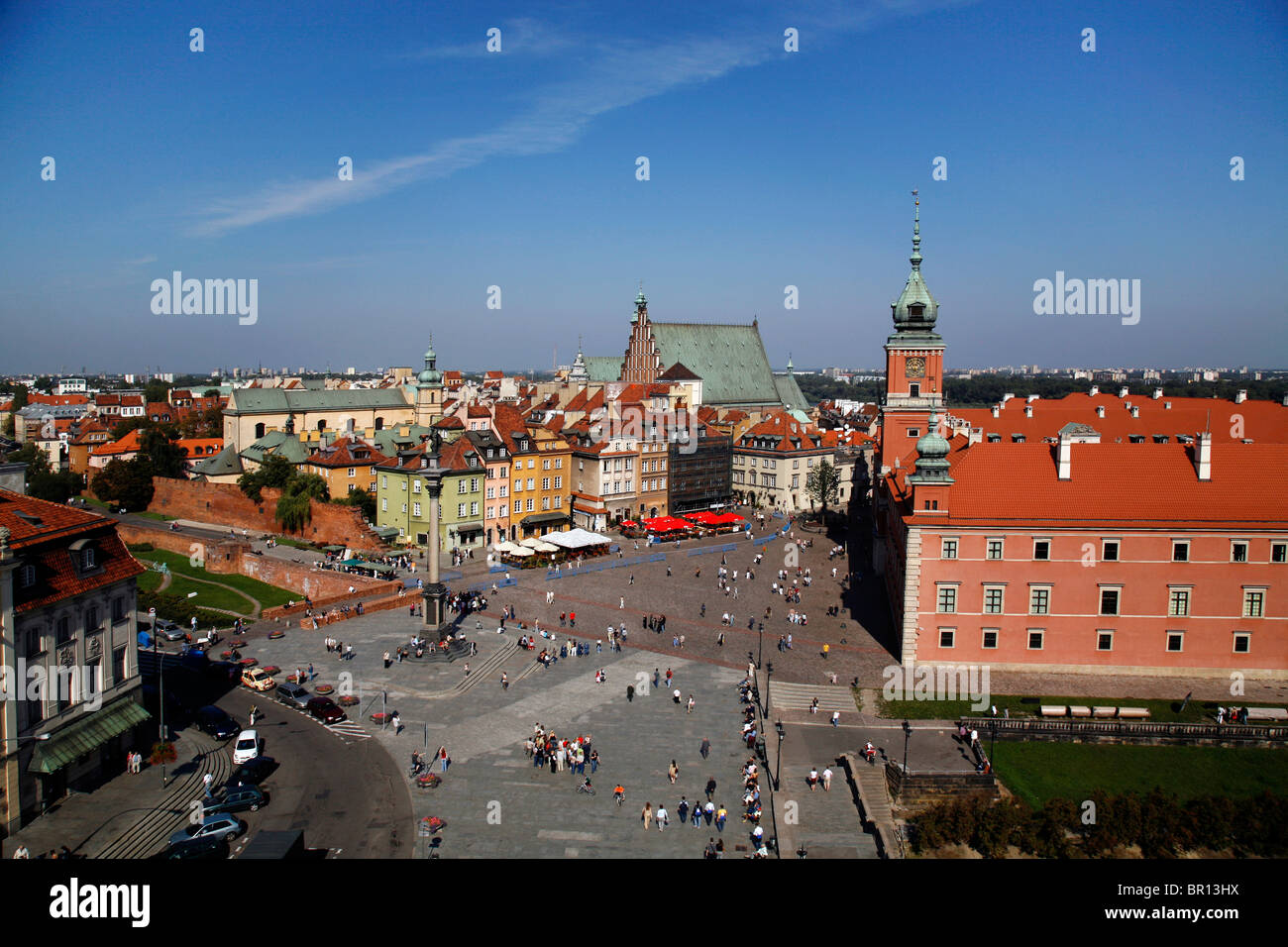 Castle Square (Plac Zamkowy) with (from right) Royal Castle, St John's ...