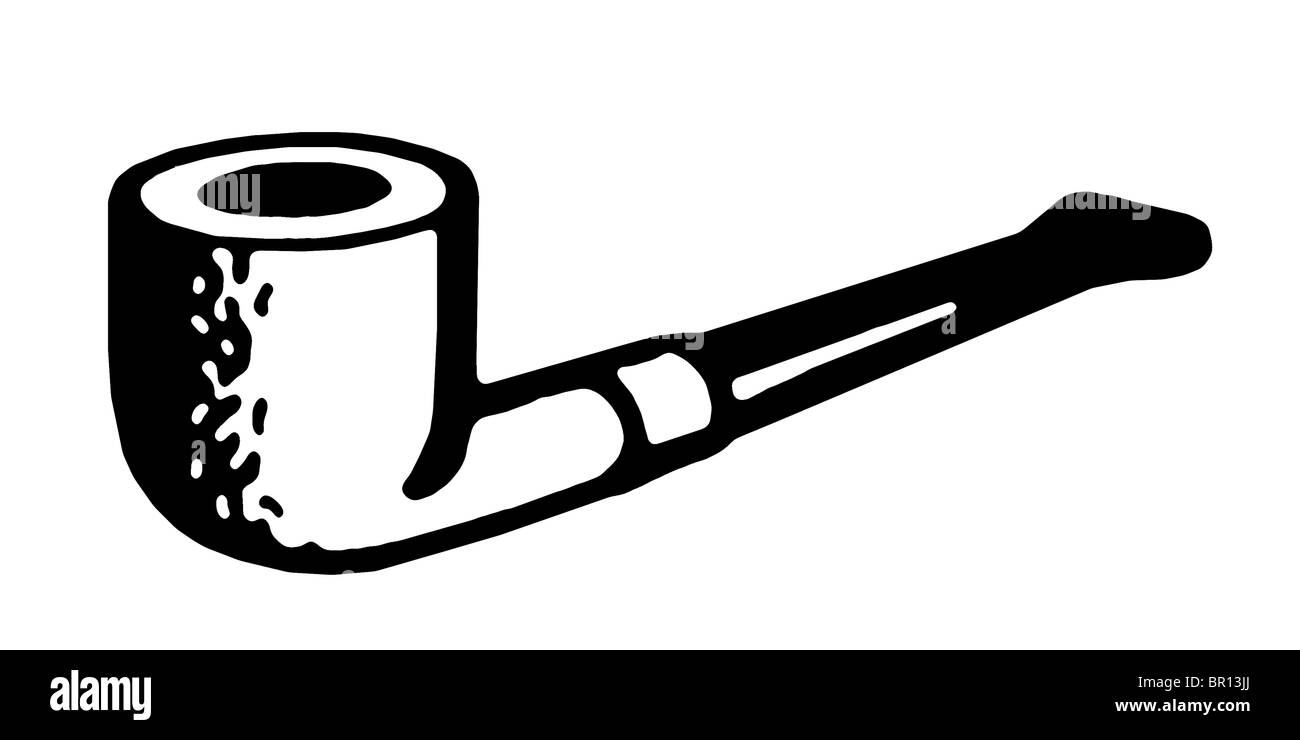 Vintage pipe illustration hi-res stock photography and images - Alamy