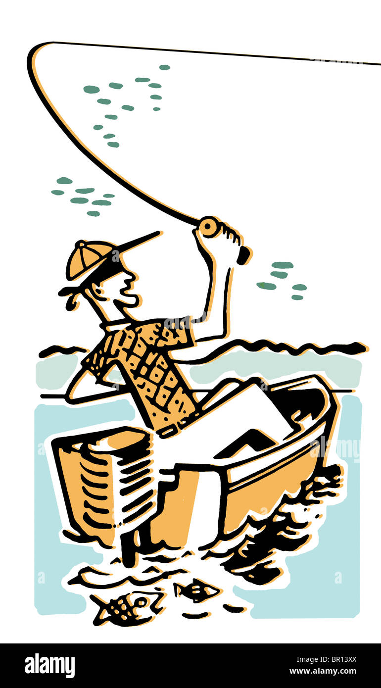 Cartoon drawing man sitting hi-res stock photography and images - Alamy