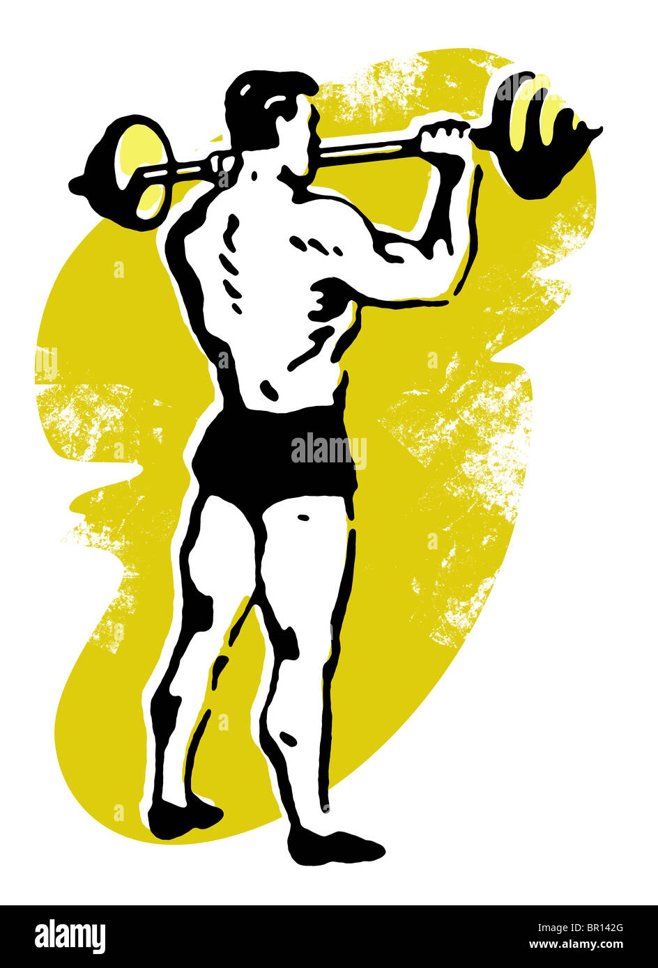 Full length image muscular Cut Out Stock Images & Pictures - Alamy