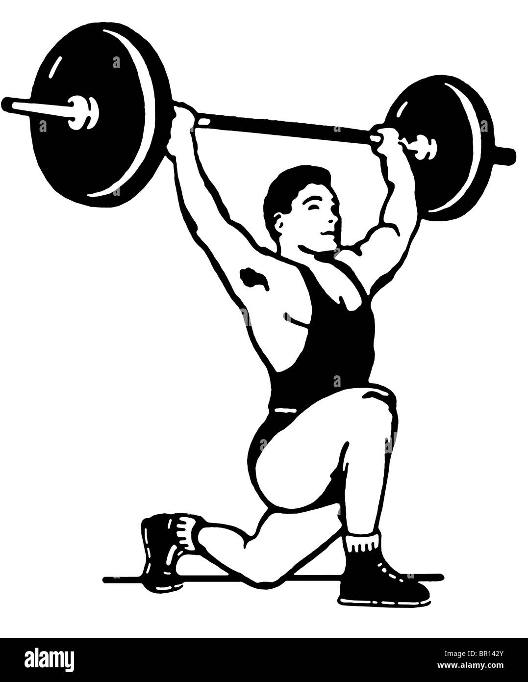Weightlifter vintage hi-res stock photography and images - Alamy