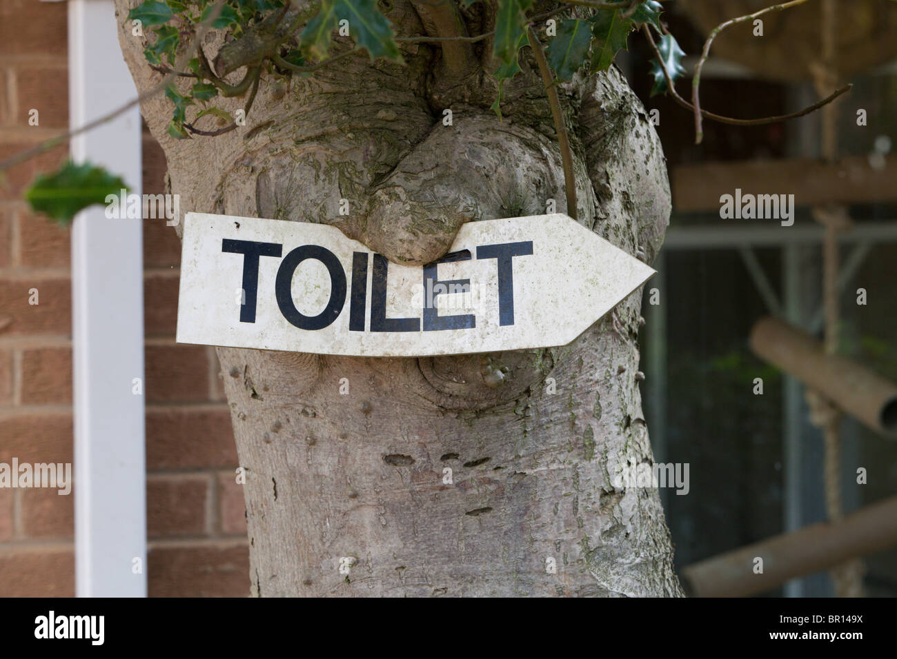 Toilet sign arrow hi-res stock photography and images - Alamy