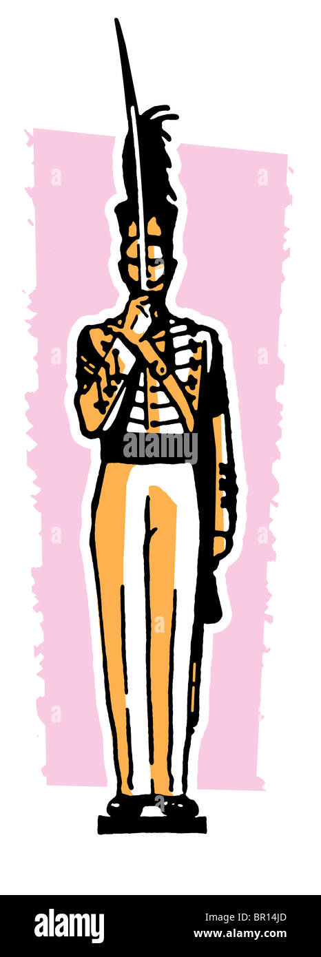 Vintage soldier image Cut Out Stock Images & Pictures - Alamy