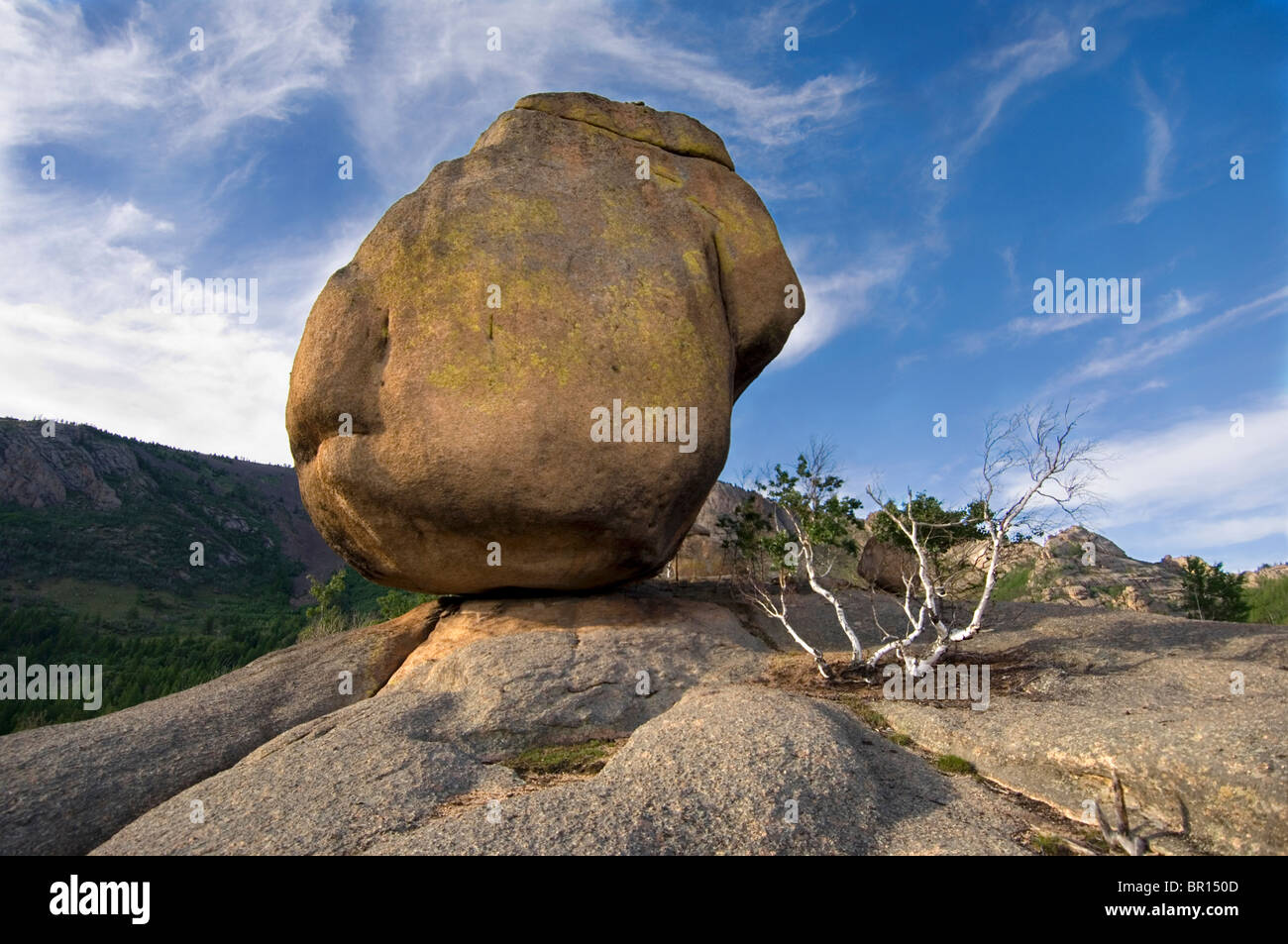 Rock formation, Terelj National Park, Mongolia Stock Photo - Alamy