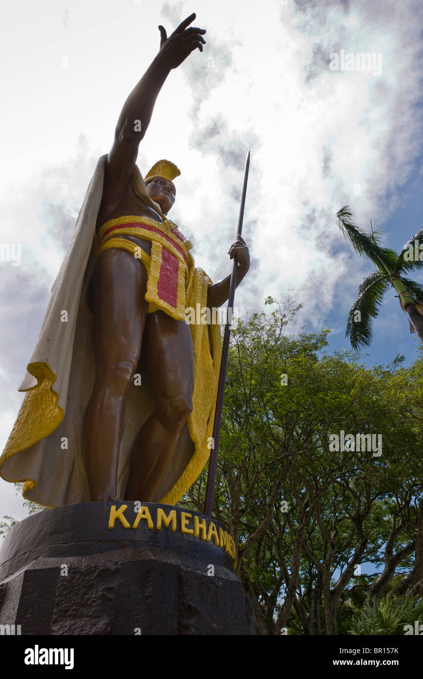 Statue of King Kamehameha Hawaii's first king. A statue of King ...