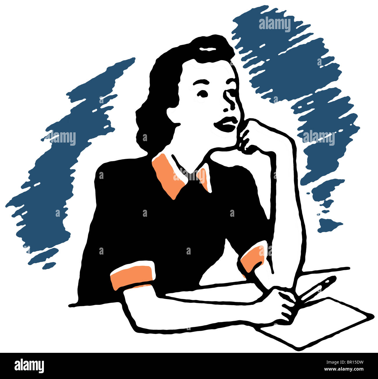 Writing a letter vintage Cut Out Stock Images & Pictures - Alamy