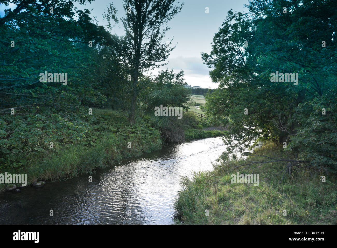 Bowmont Valley in north Nothumberland close to the Scottish border ...