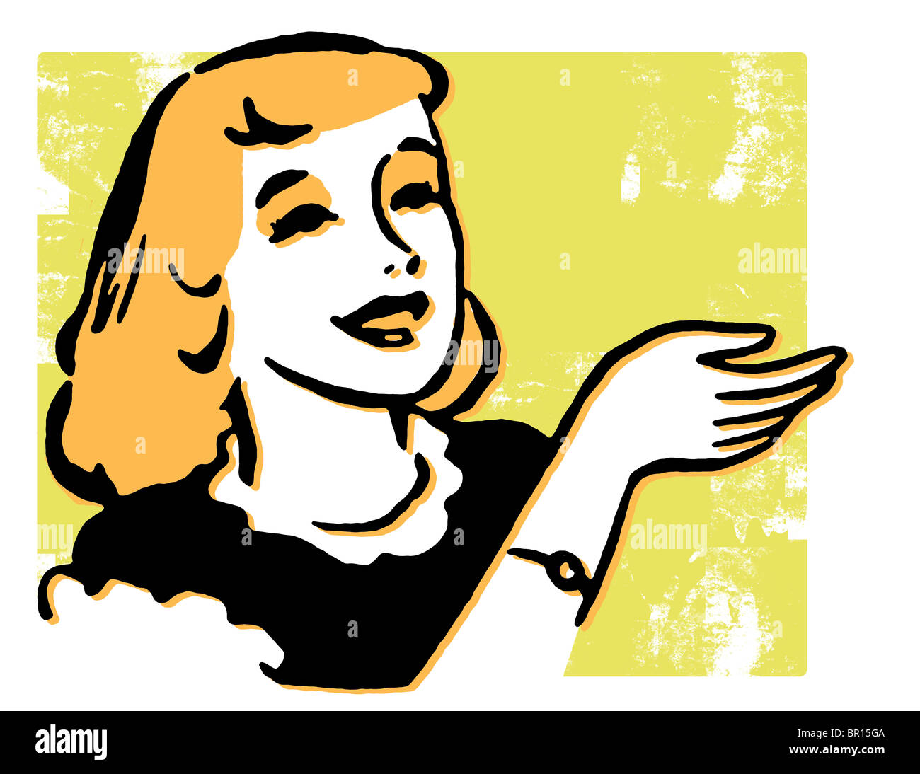 Woman portrait painting Cut Out Stock Images & Pictures - Alamy