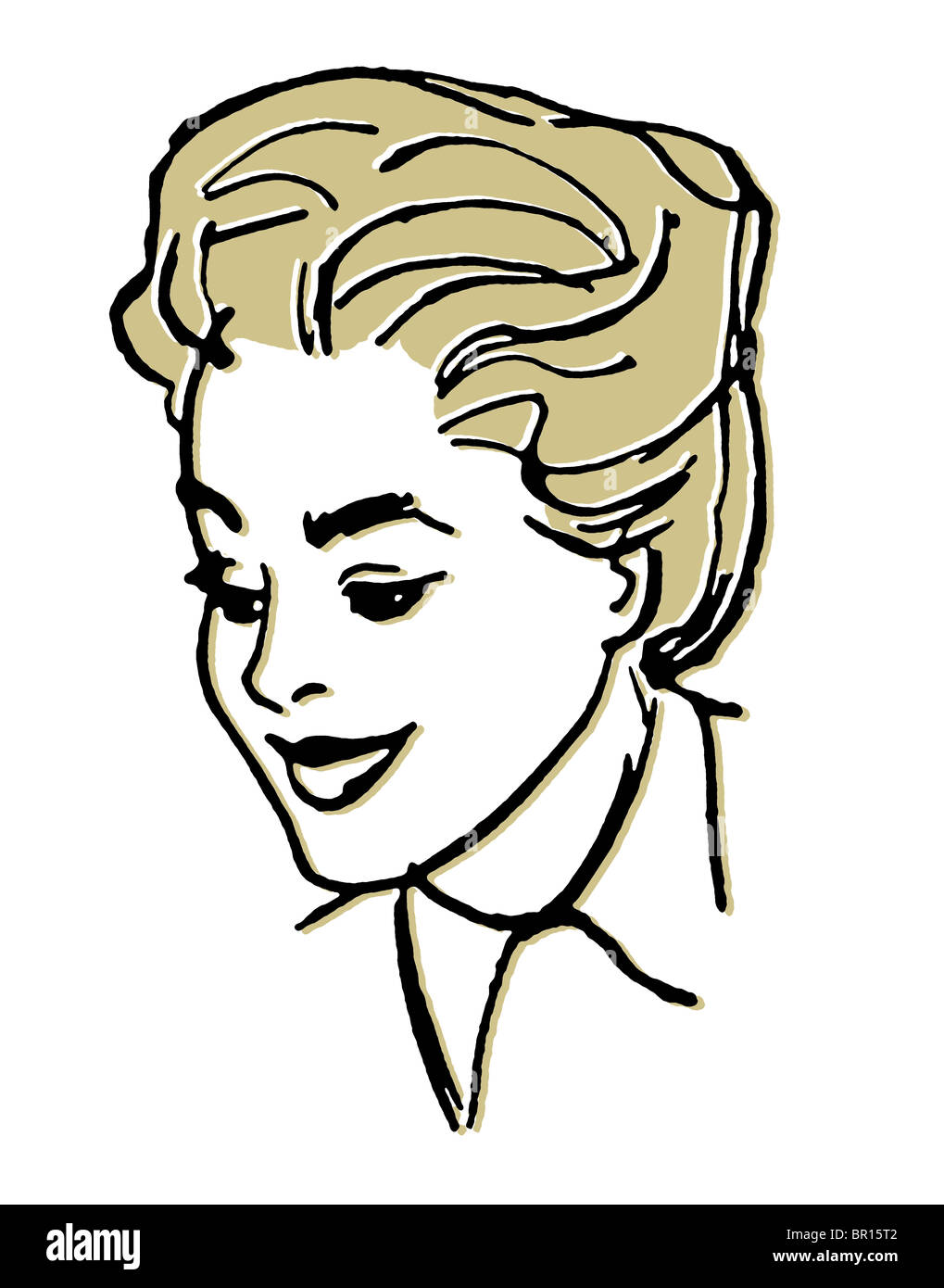 Woman portrait painting Cut Out Stock Images & Pictures - Alamy