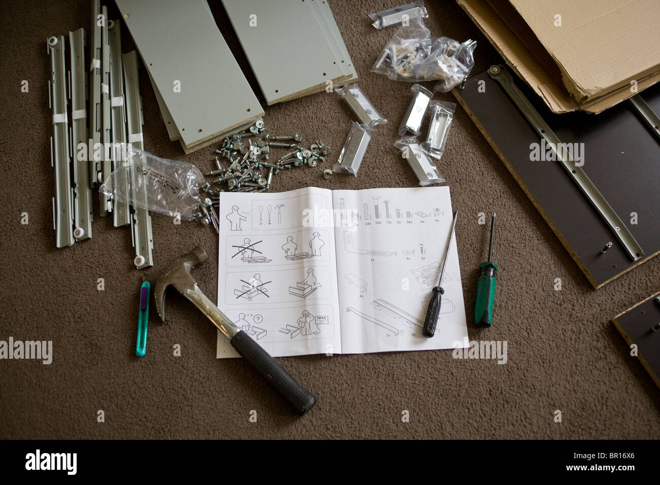 Assembling ikea furniture hi-res stock photography and images - Alamy
