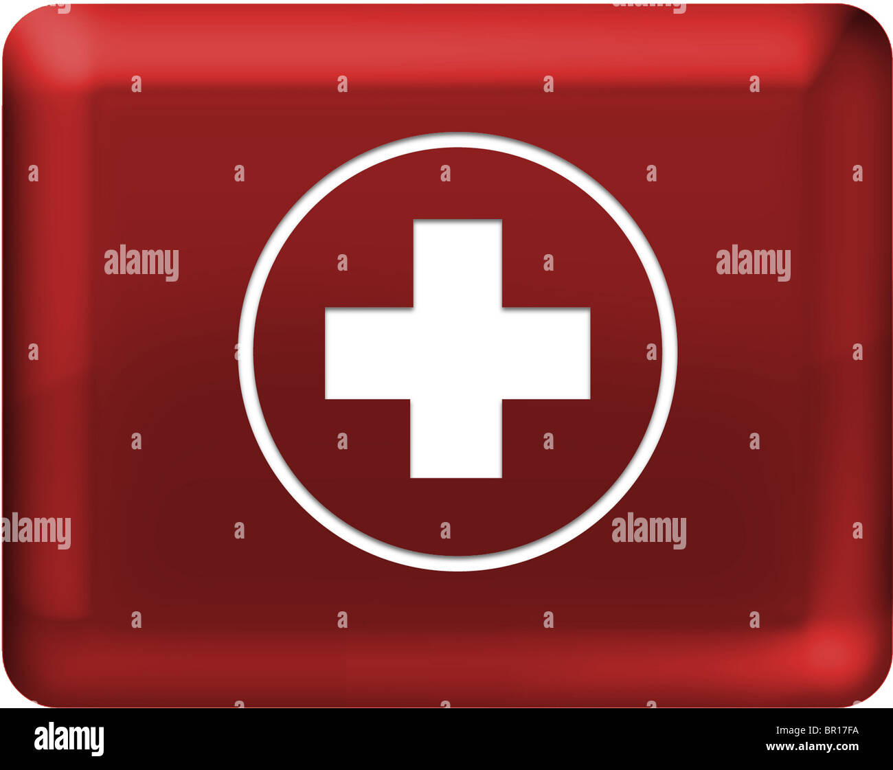 A red cross with red background Stock Photo - Alamy