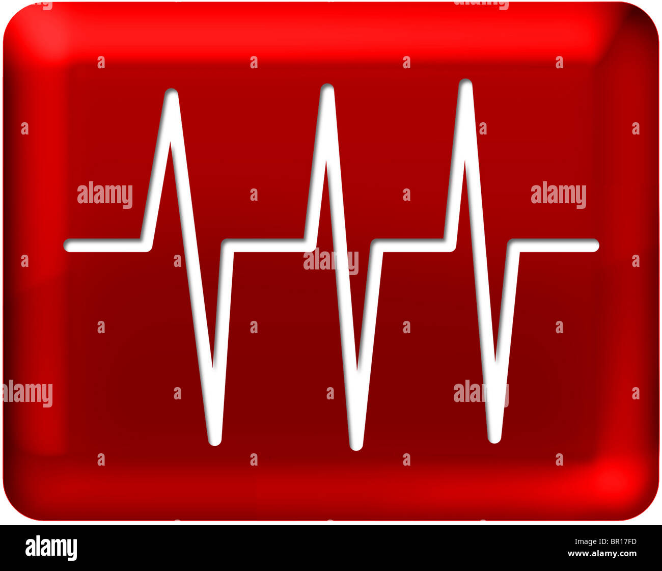 Pulse signals with red background Stock Photo - Alamy