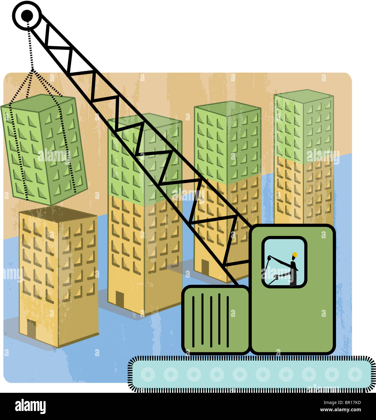 Crane building icon blocks hi-res stock photography and images - Alamy