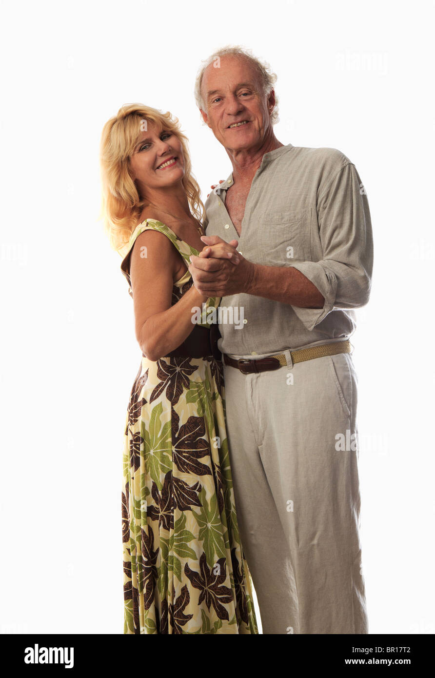 Senior couple dancing smiling hi-res stock photography and images - Alamy