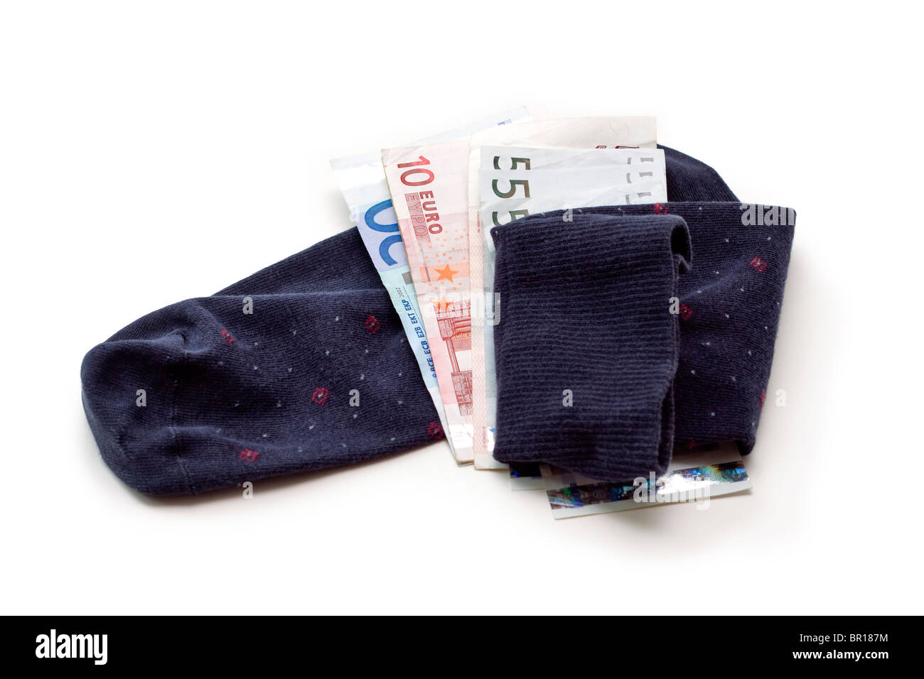 Money in sock hi-res stock photography and images - Alamy