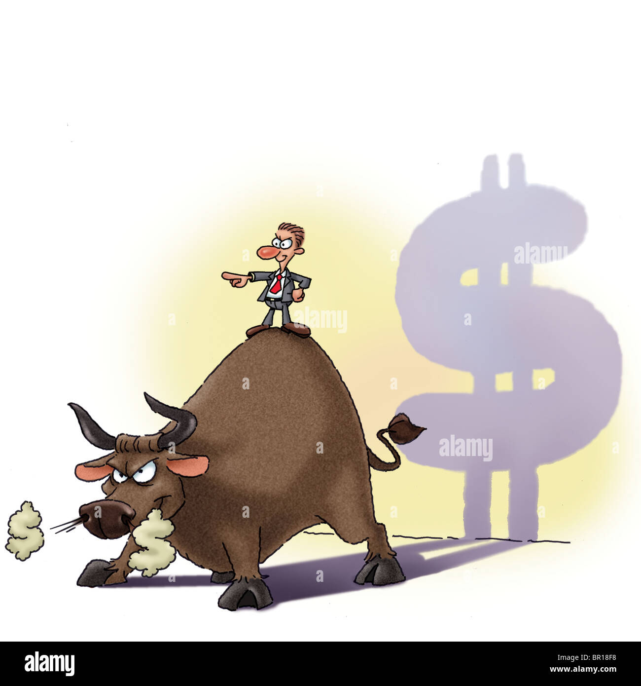 Angry bull illustration hi-res stock photography and images - Alamy