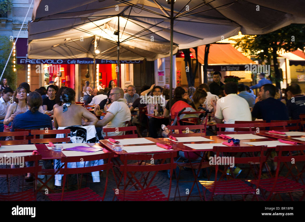 Italy,Turin, night life near Porta Palatina Stock Photo - Alamy