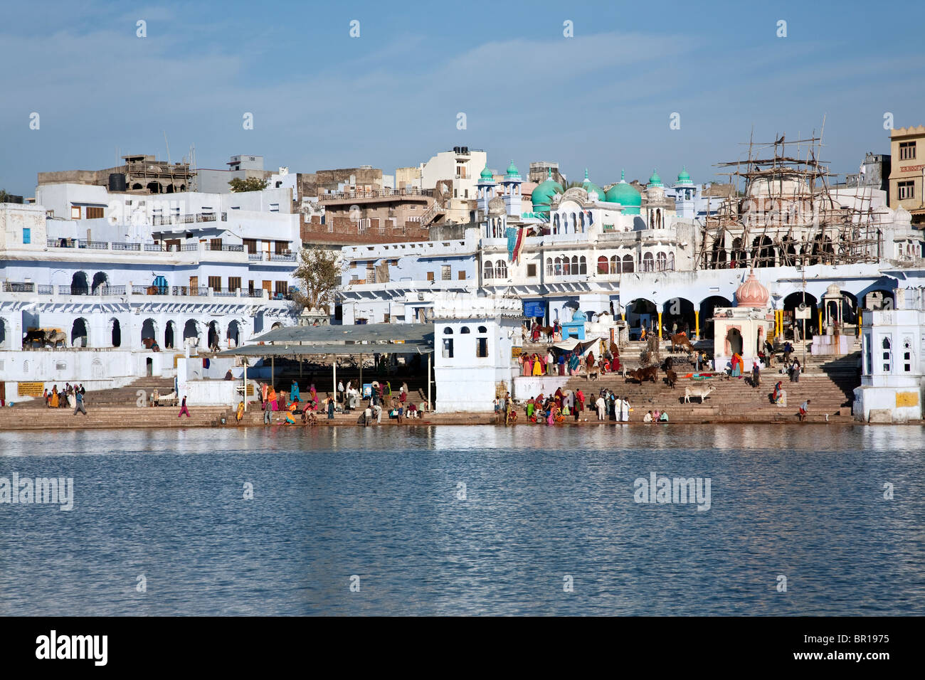 Pushkar Lake ghats. Rajasthan. India Stock Photo - Alamy