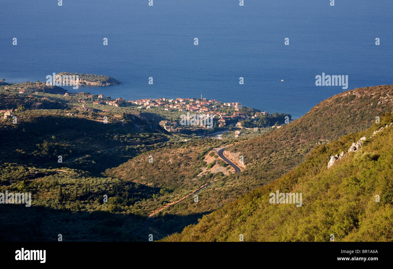 Kardamili town in the Peloponnese of Greece Stock Photo - Alamy