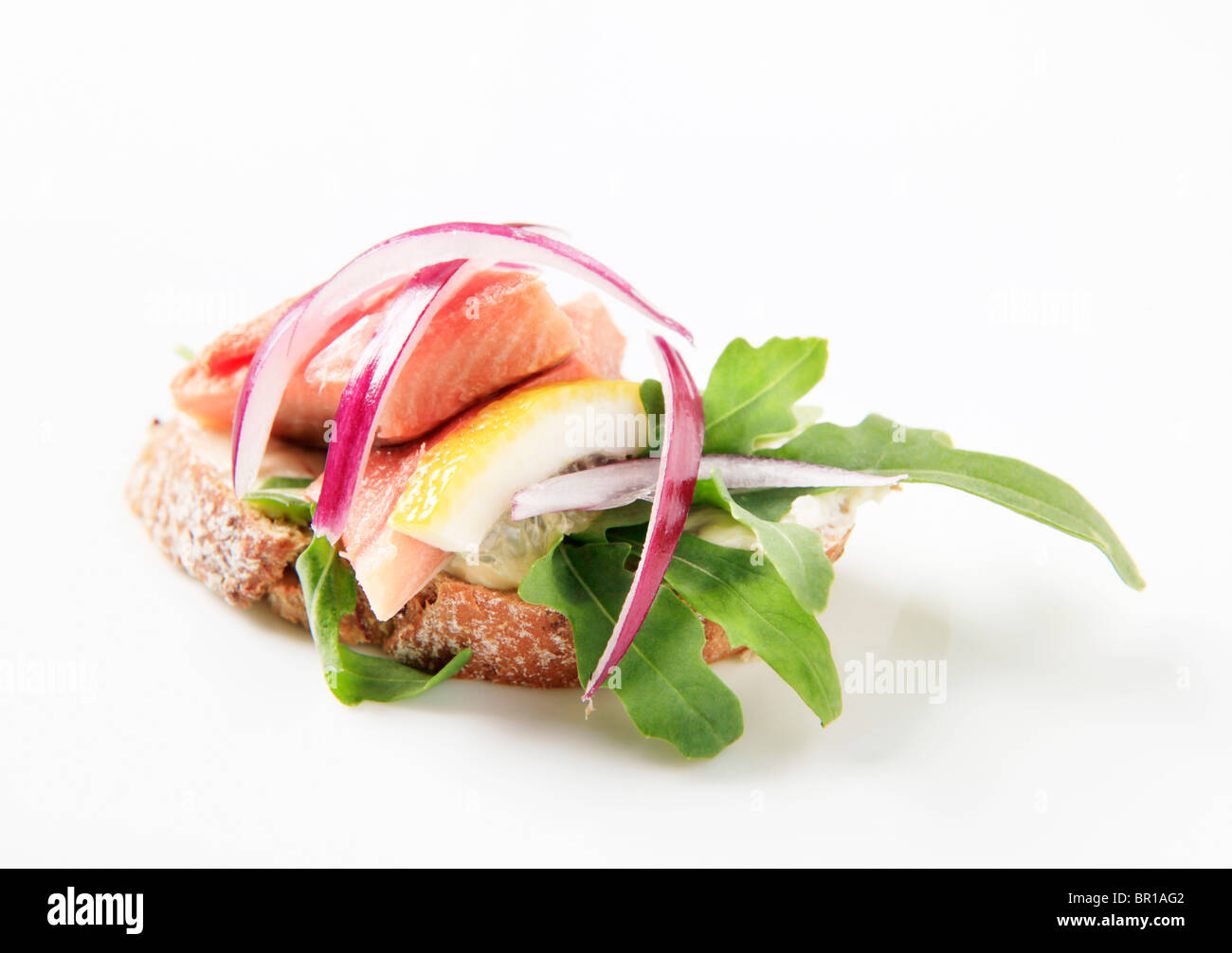 Open sandwich canape Cut Out Stock Images & Pictures - Alamy