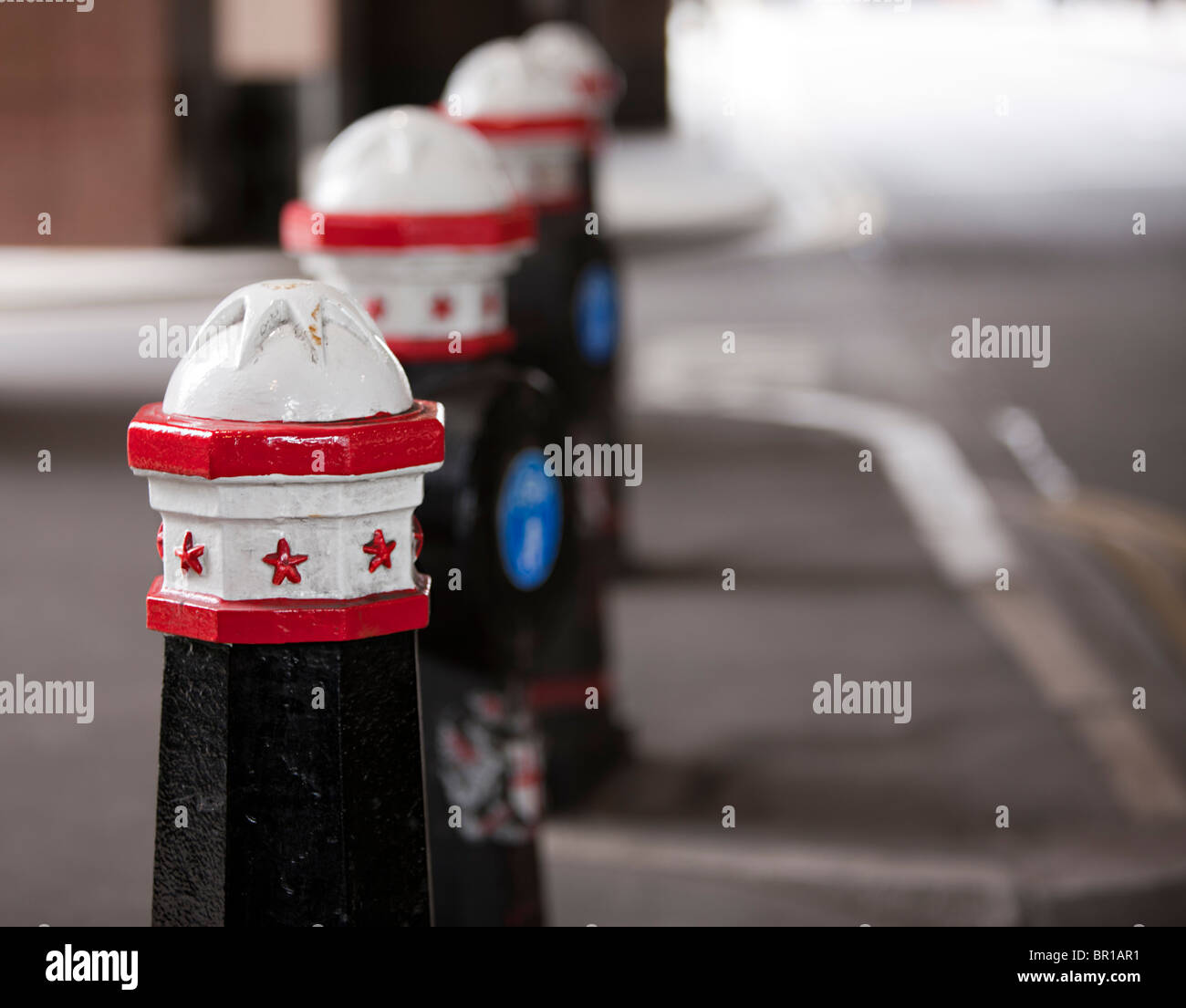 Street bollards in London Stock Photo - Alamy
