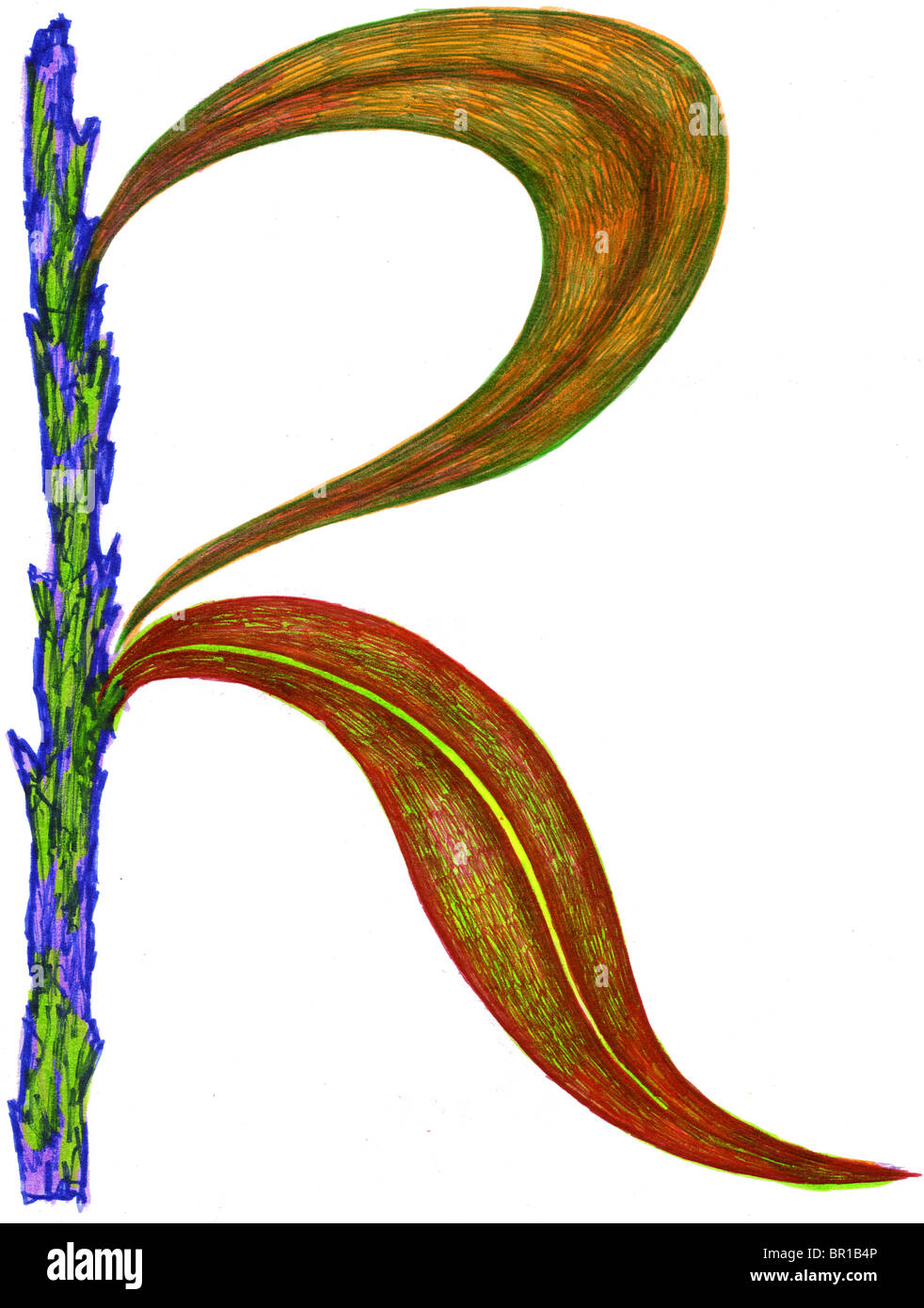 Decorative letter r hi-res stock photography and images - Alamy