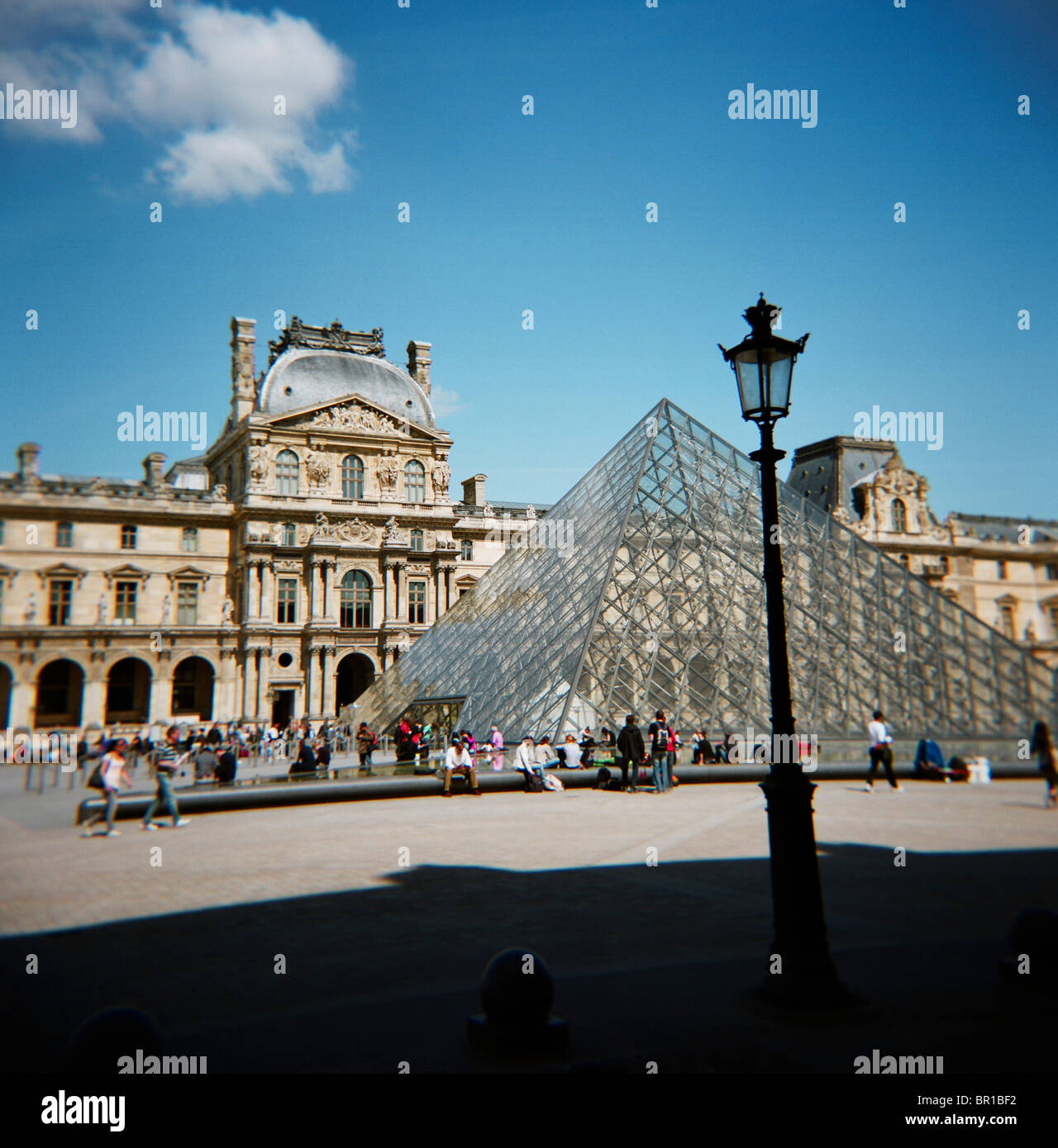 Paris, France, Le Louvre museum, pyramid Stock Photo - Alamy