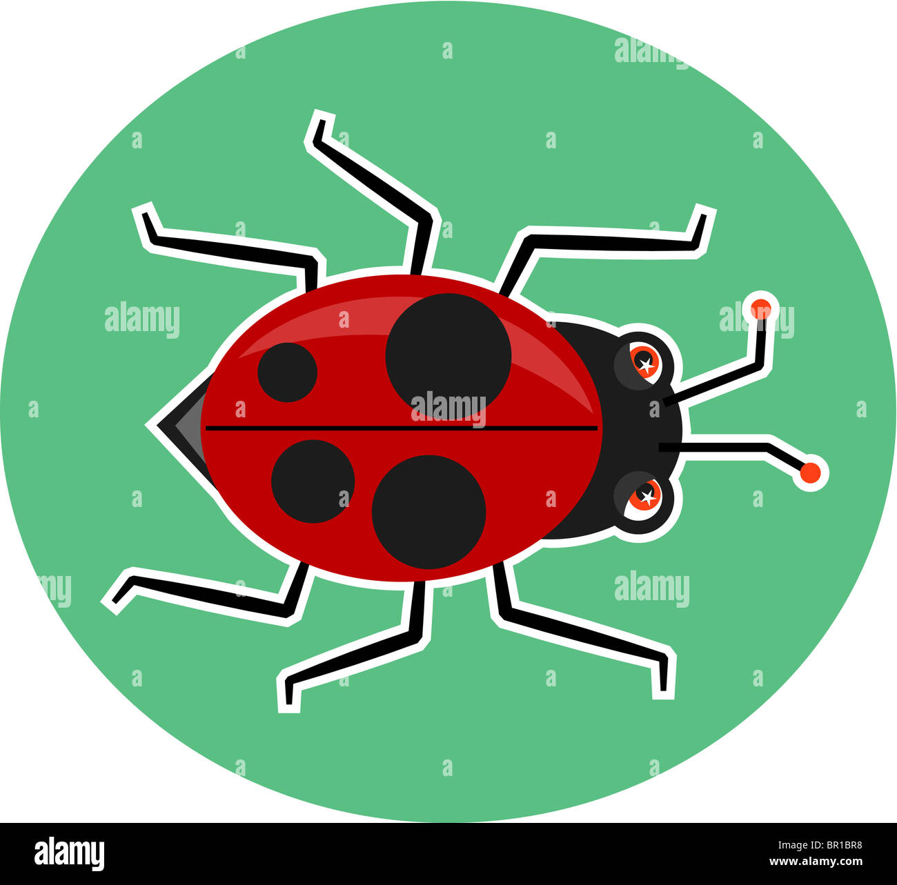 Lady bug illustrations hi-res stock photography and images - Alamy