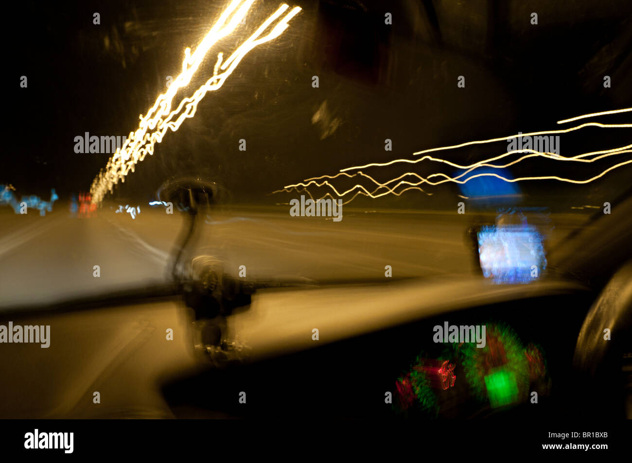 Streaks headlights taillights on highway hi-res stock photography and ...