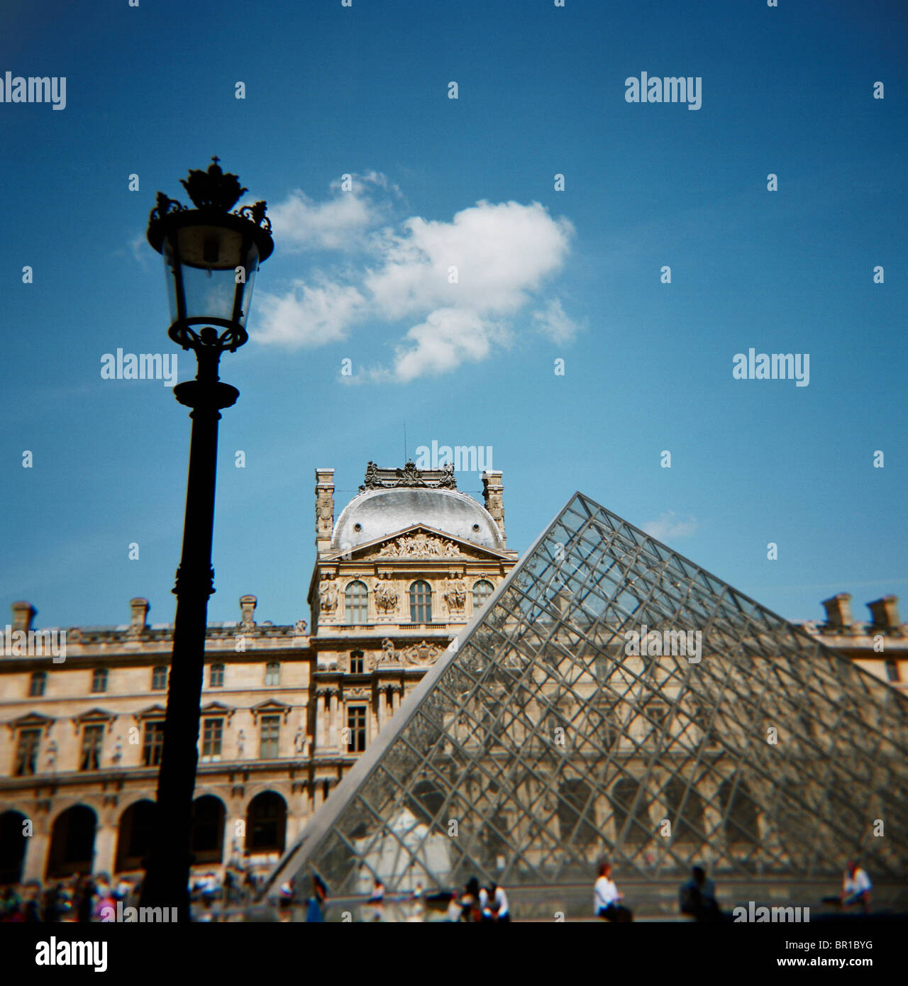 Paris, France, Le Louvre museum, pyramid Stock Photo - Alamy