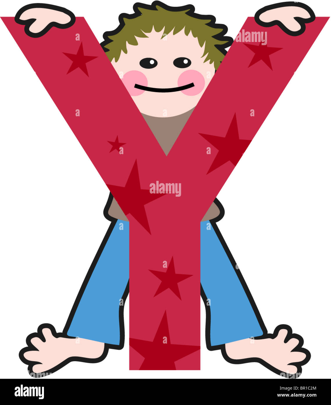 Cartoon alphabet letter y hi-res stock photography and images - Alamy