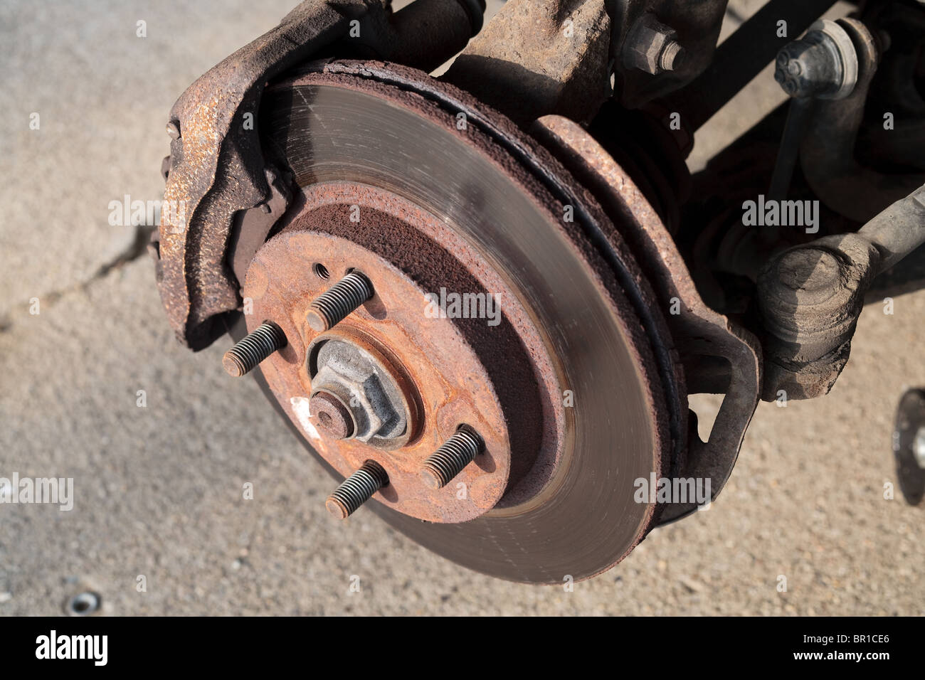 A car's brake caliper and rotor Stock Photo - Alamy