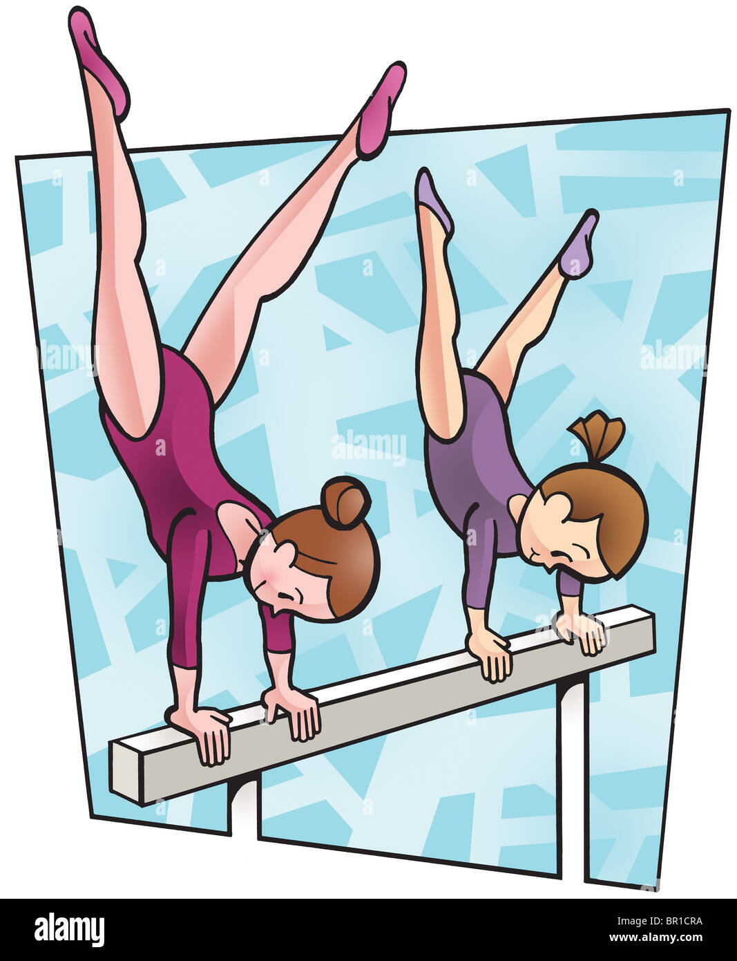 Gymnast Handstand Beam Balance High Resolution Stock Photography and ...