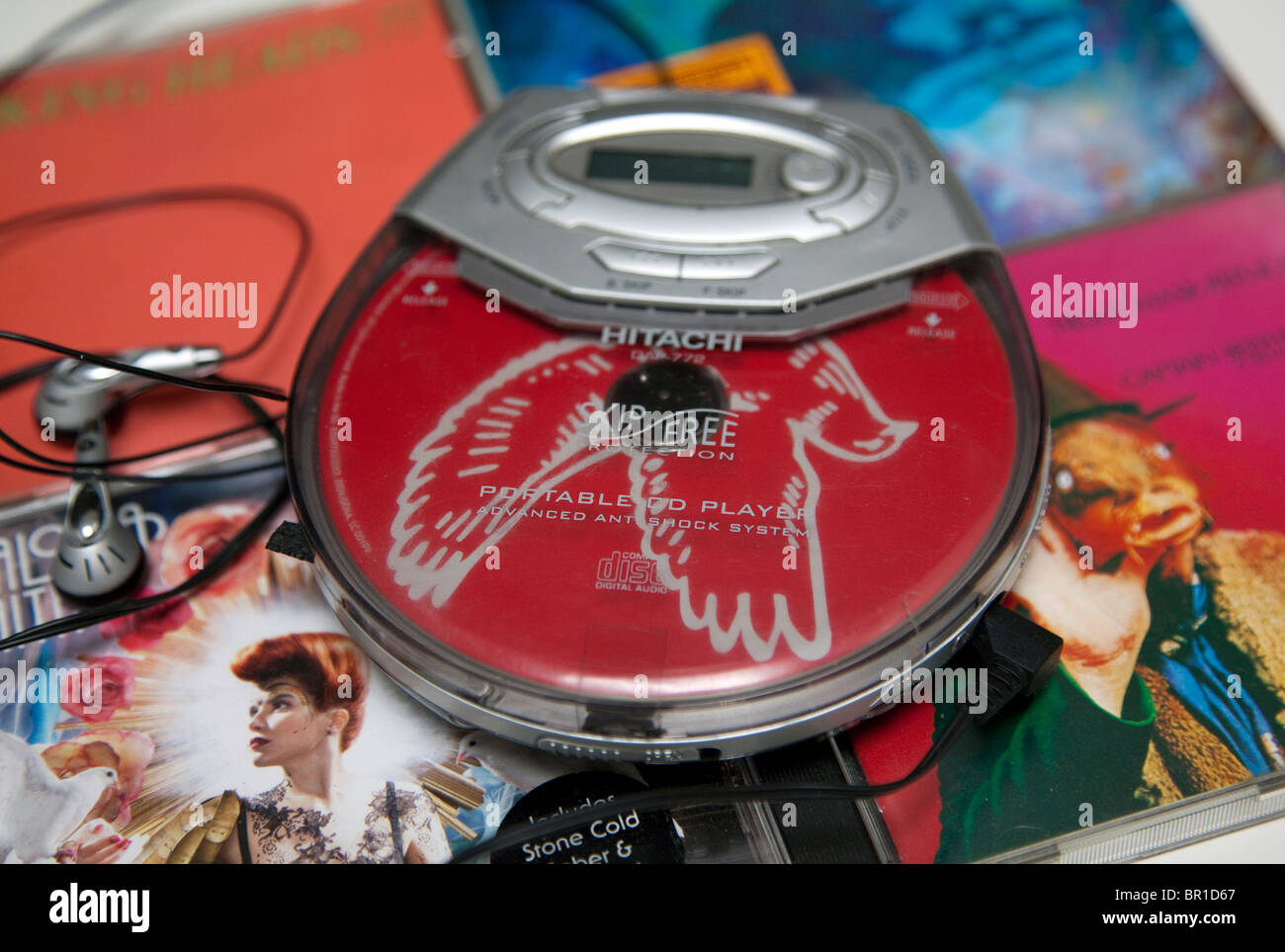 Portable CD Player Stock Photo Alamy
