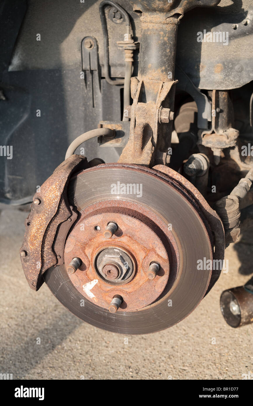 A car's brake caliper and rotor Stock Photo - Alamy