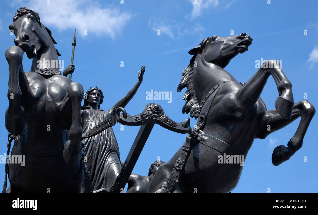 Statue of Queen Boudica on Westminster Bridge, London Stock Photo - Alamy