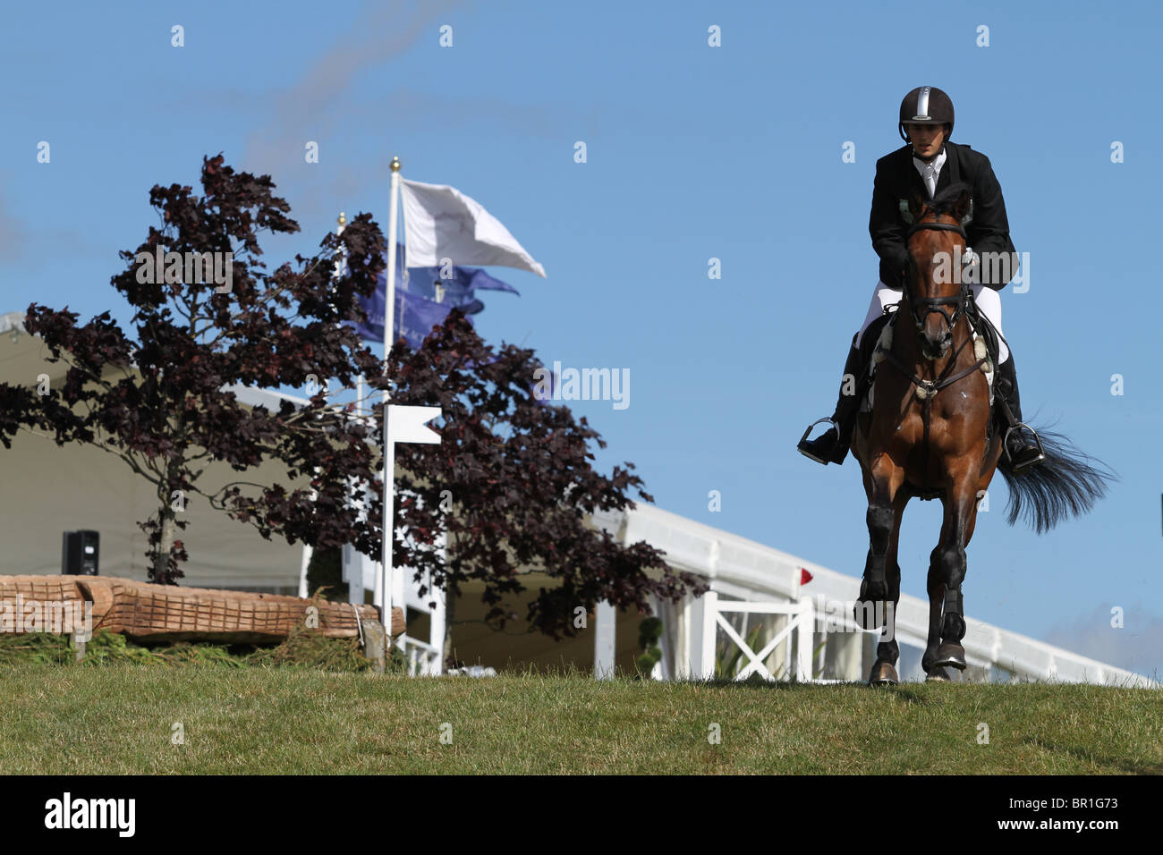 Gubby Leech on Caetano: Barbury Horse Trials 2010 Stock Photo - Alamy