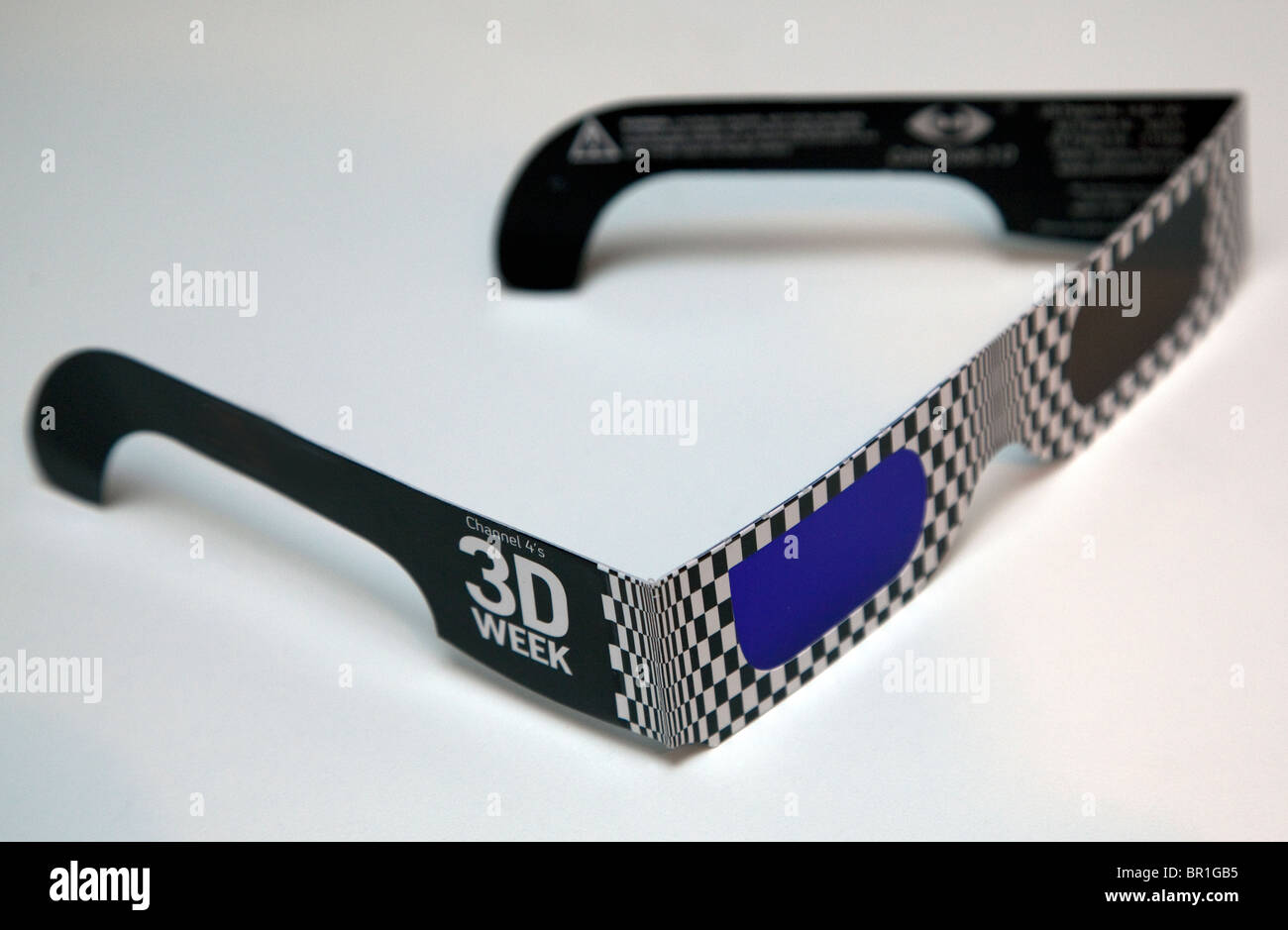 3D glasses for watching television (Channel 4 season Stock Photo - Alamy