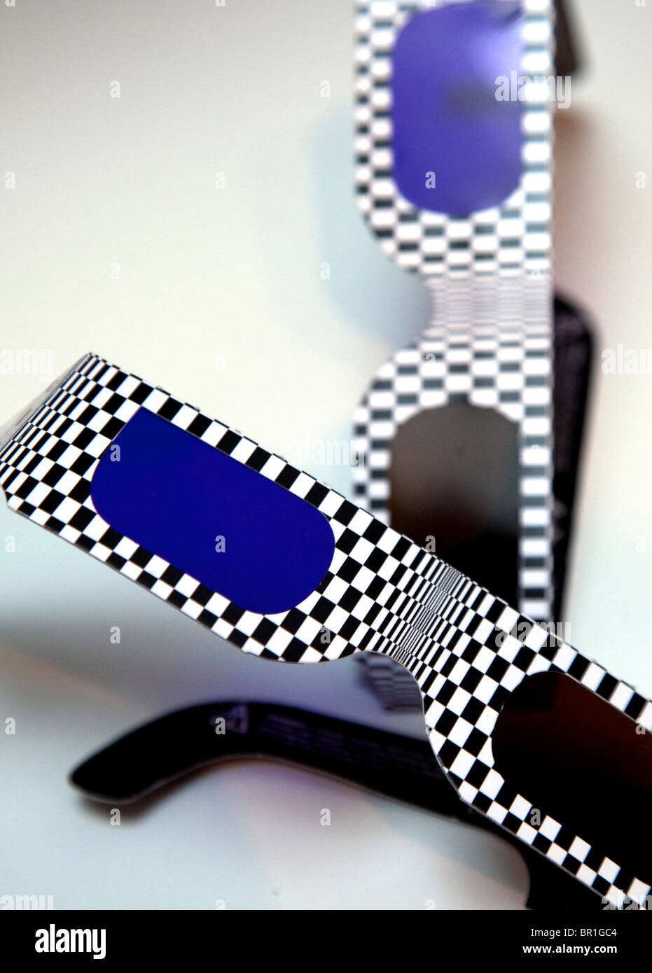 3D glasses for watching television (Channel 4 season Stock Photo - Alamy