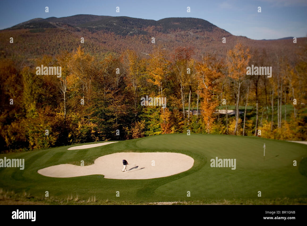 Golfing at Sunday River Stock Photo - Alamy
