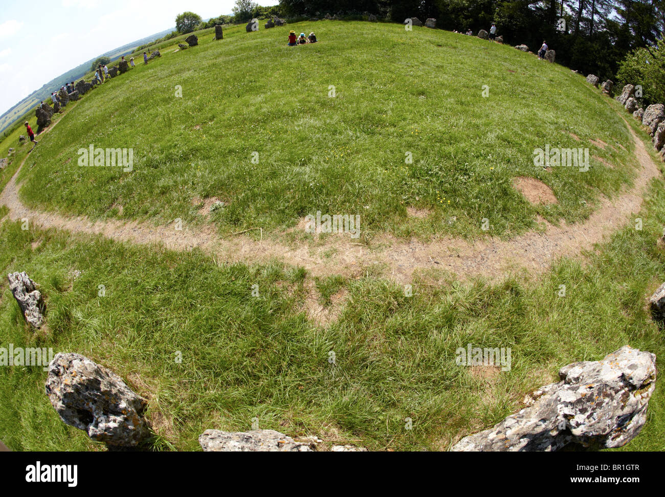 Kings Men Stone Circle The Cotswolds UK Europe Stock Photo - Alamy