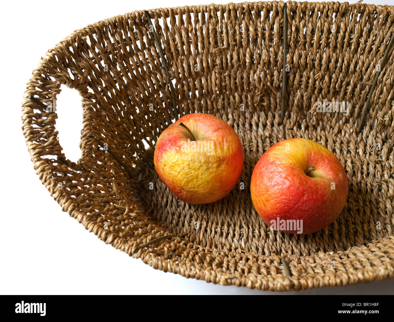 Dead nature represent with two old apples Stock Photo - Alamy