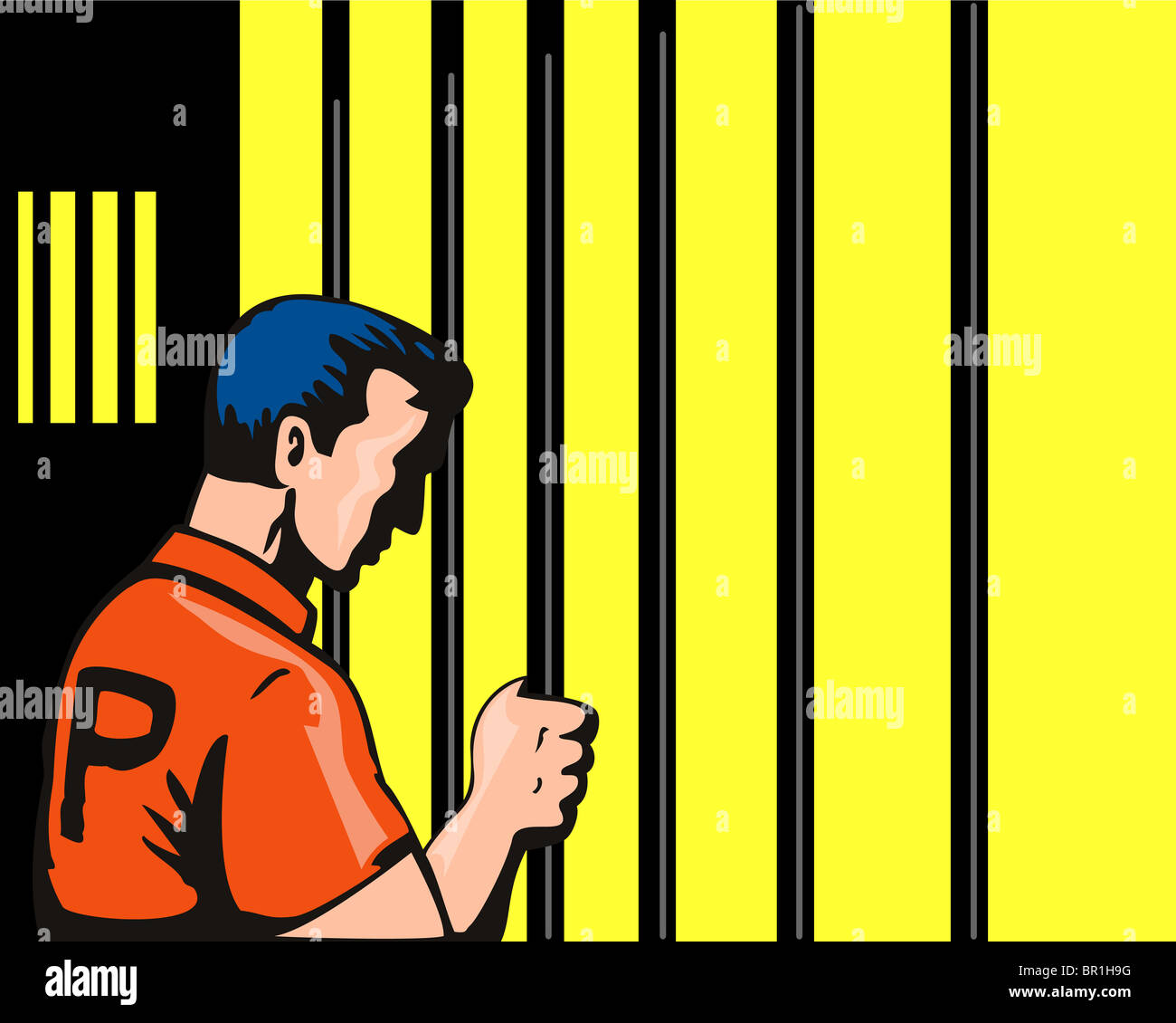 Male prisoner from behind hi-res stock photography and images - Alamy