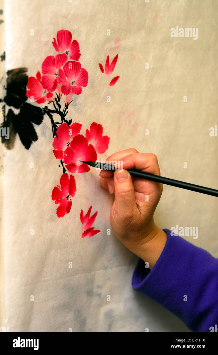 Chinese finger painting hi-res stock photography and images - Alamy