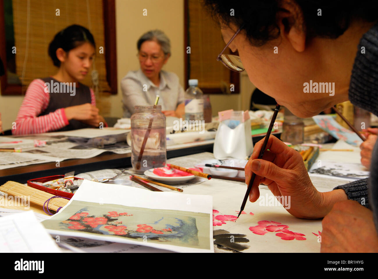 Chinese class paint hi-res stock photography and images - Alamy