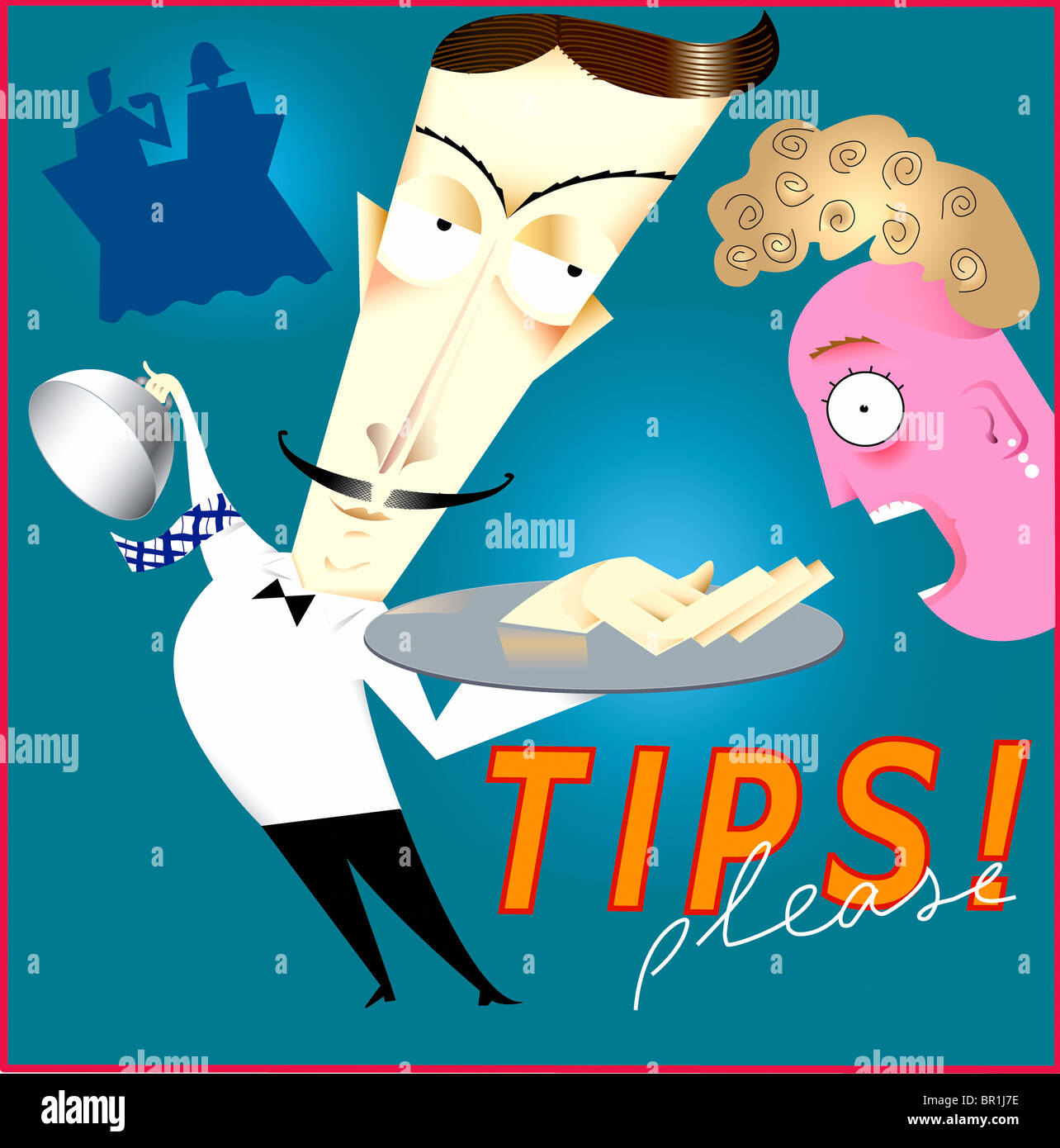 Woman waiter tip hi-res stock photography and images - Alamy